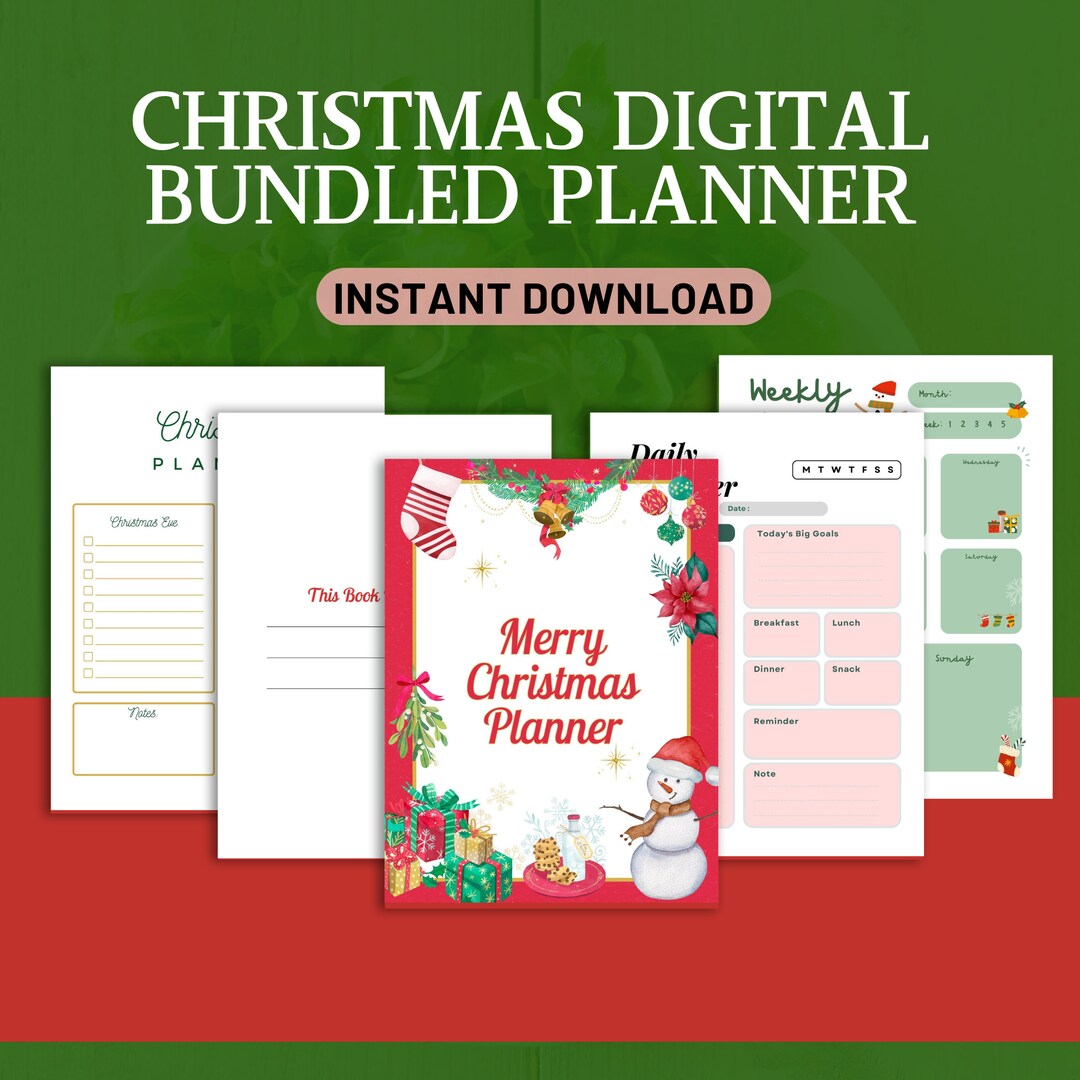 Christmas Planner Printable | Christmas Planner Book | Christmas ...