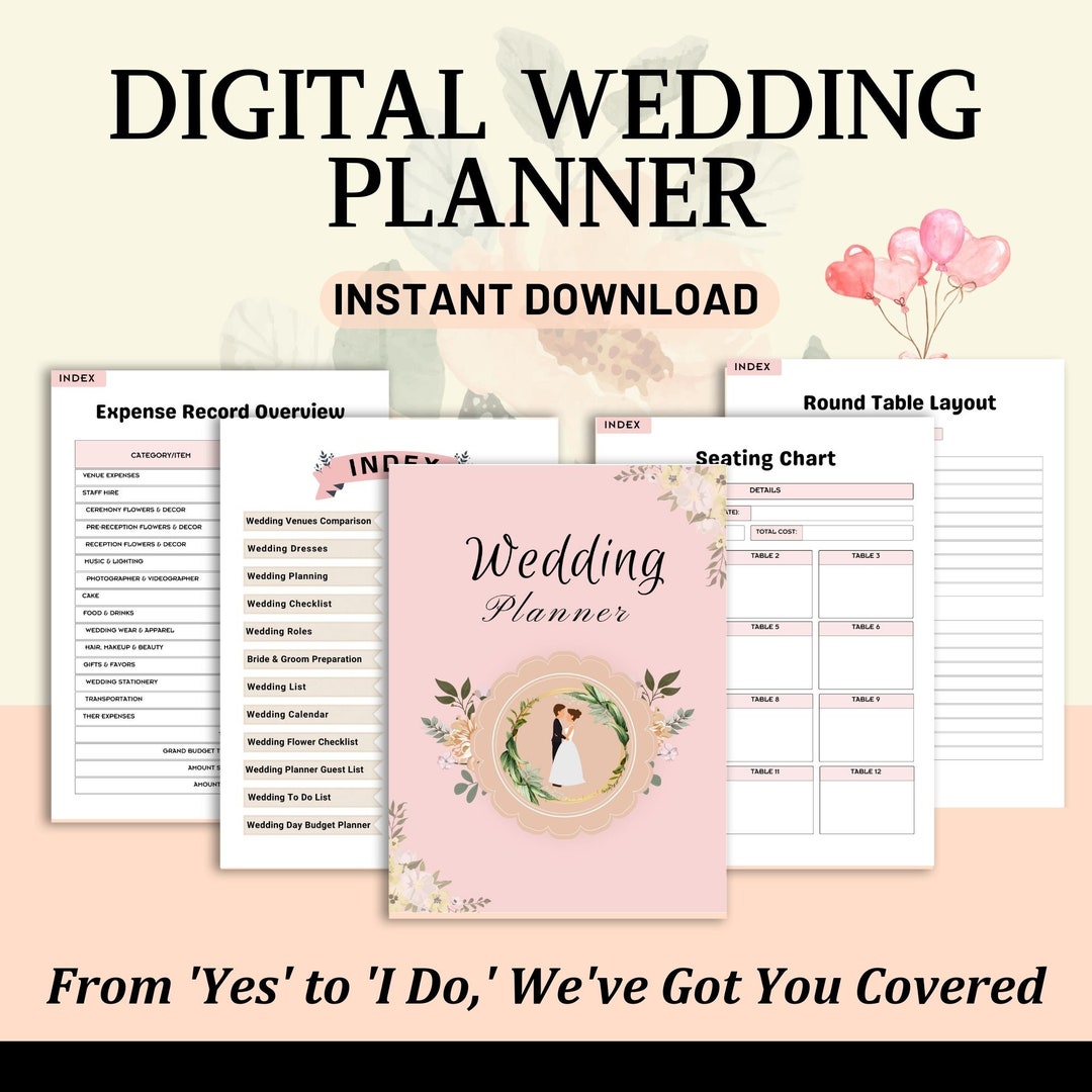 Digital Wedding Planner | Bundled Wedding Planner |wedding Organizer ...