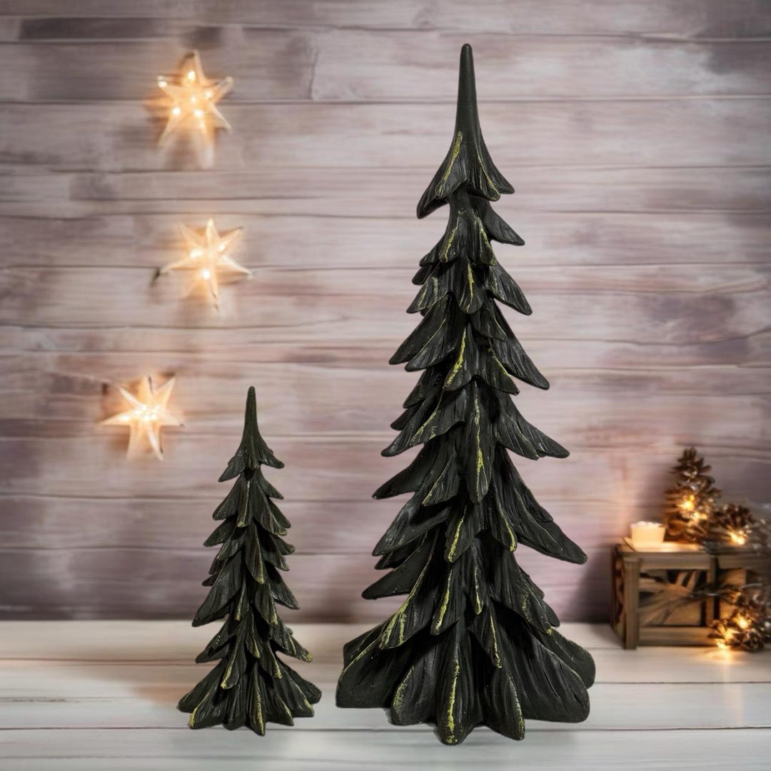 Vintage Handmade Christmas Tree, Hand-painted Tabletop Decorations ... Vintage Handmade Christmas Tree, Hand-painted Tabletop Decorations ...