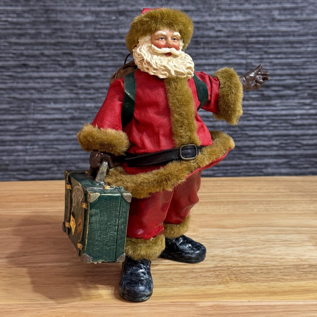 Vintage Santa Claus Figurine, KSA Collectibles Fabriché Santa, Hand ...