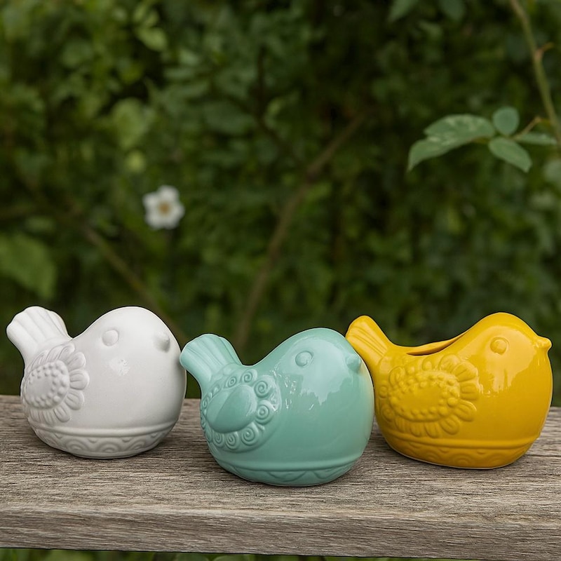 Ceramic Bird Planters - Etsy