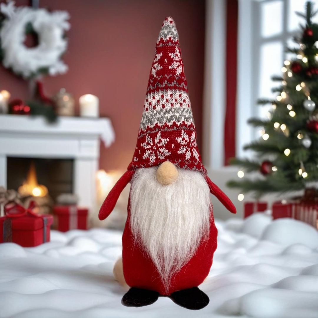 Figurine de père Noël nordique faite main de nain de Noël de 34 pouces ...