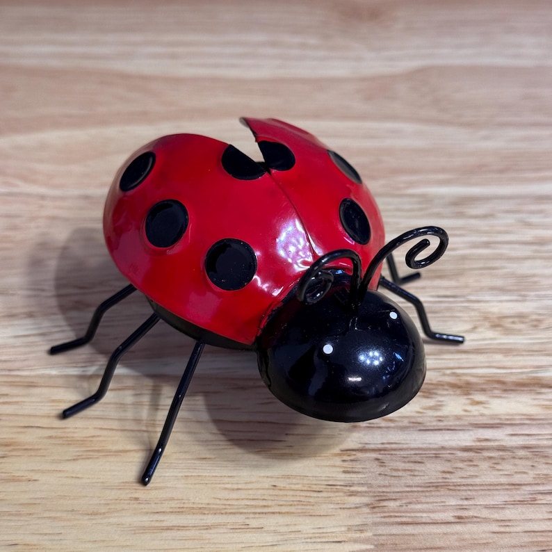 Metal Garden Ladybug Decor, Bumble Bee Yard Decoration, Spring Garden ...