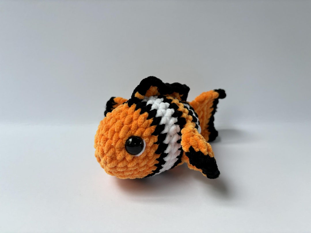 Fish Plush, Crochet Nemo, Clownfish Craft, Amigurumi, Cute, Custom ...