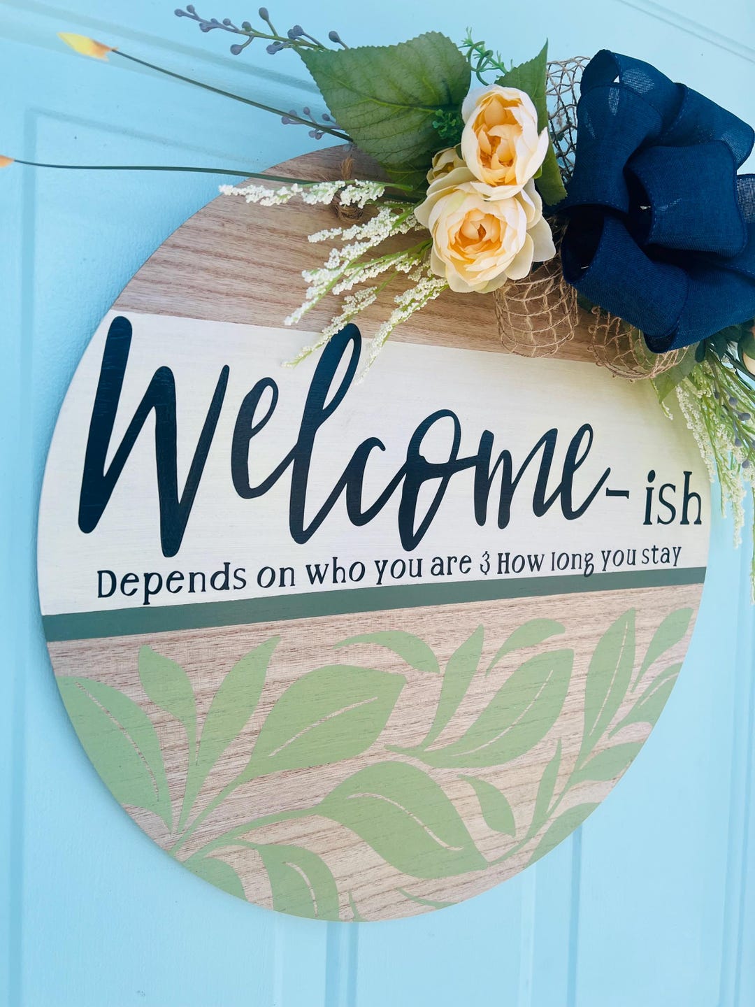 Welcome-ish - Door Hanging Decor - Etsy