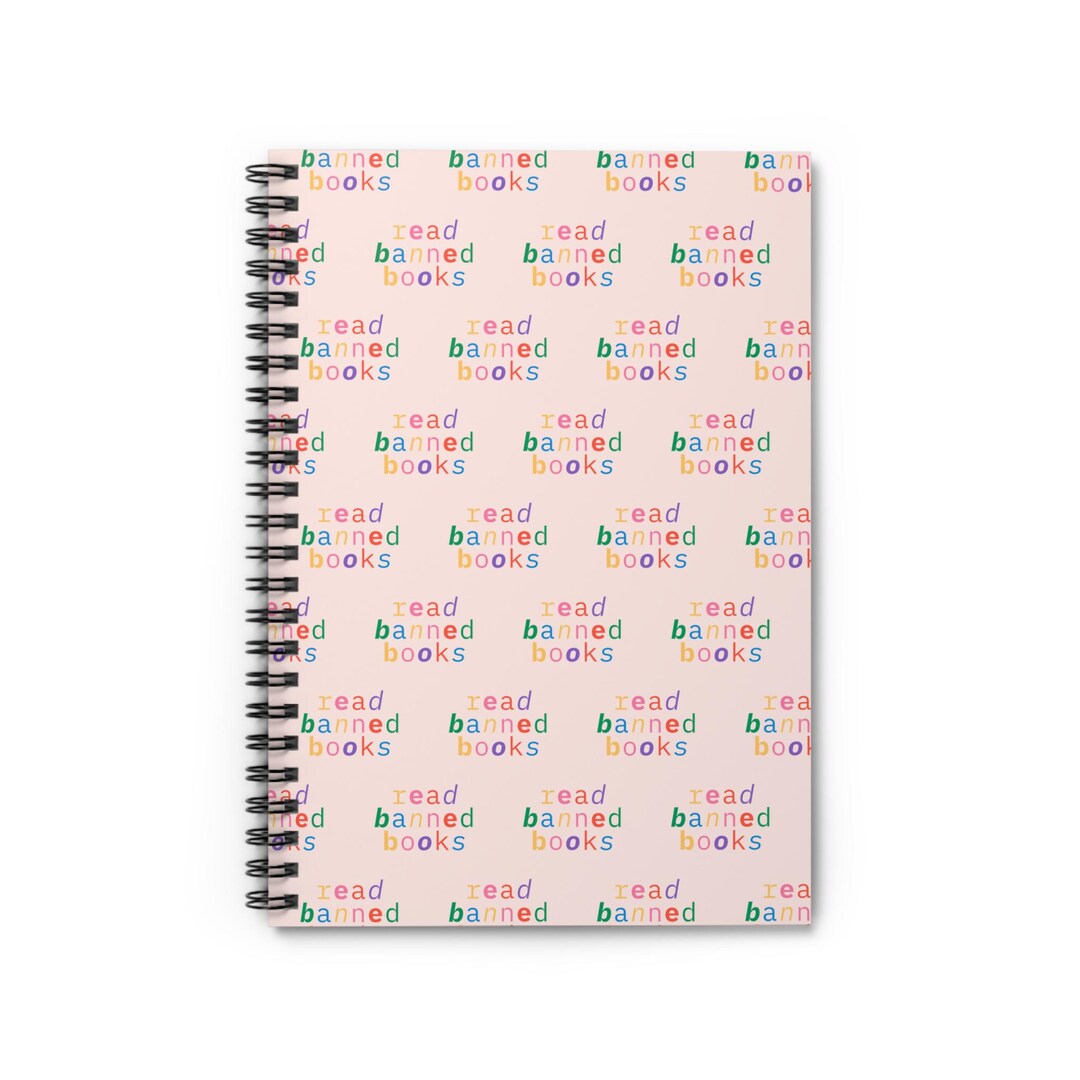 Banned Books Spiral Notebook - Support Literacy, Perfect for Writers ...