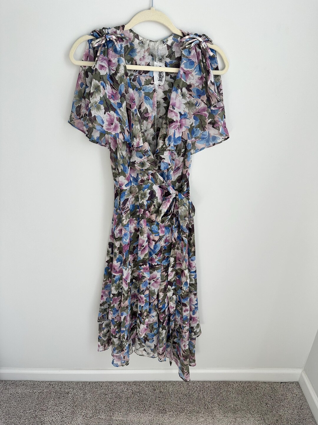 VTG Ingenue of California Floral Dress. so Lovely! Blue, Purple, Green ...
