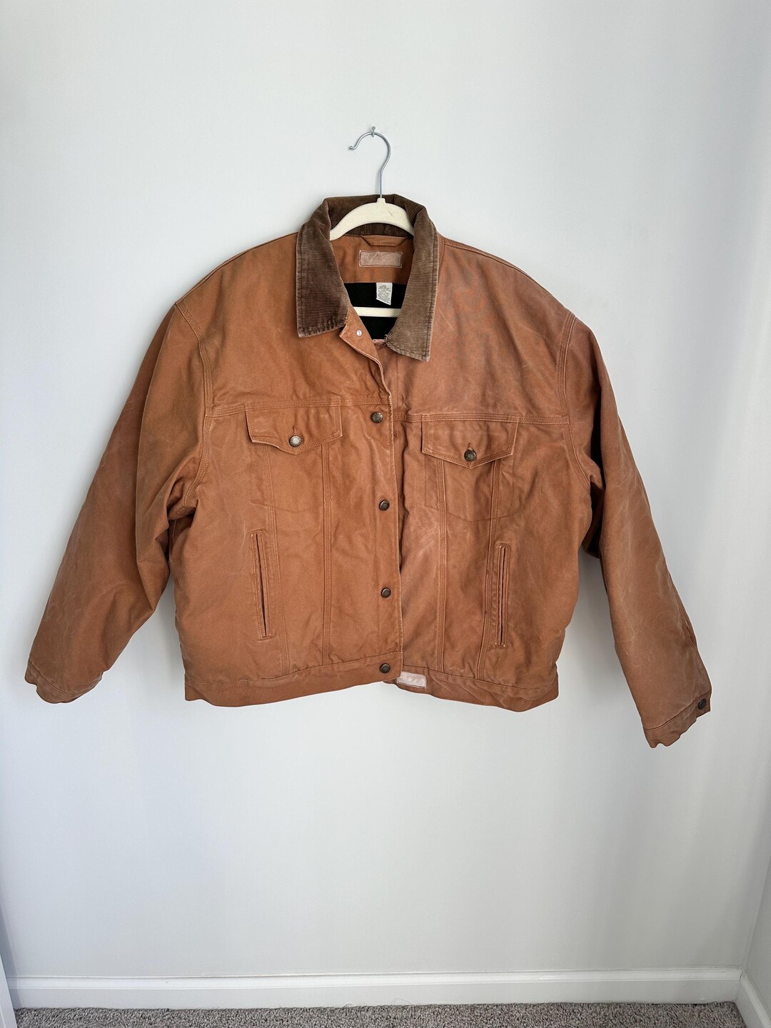 VTG Brazos Chore / Hunting Jacket With Corduroy Collar and Multiple ...