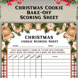 Bake off Judging Sheet - Etsy