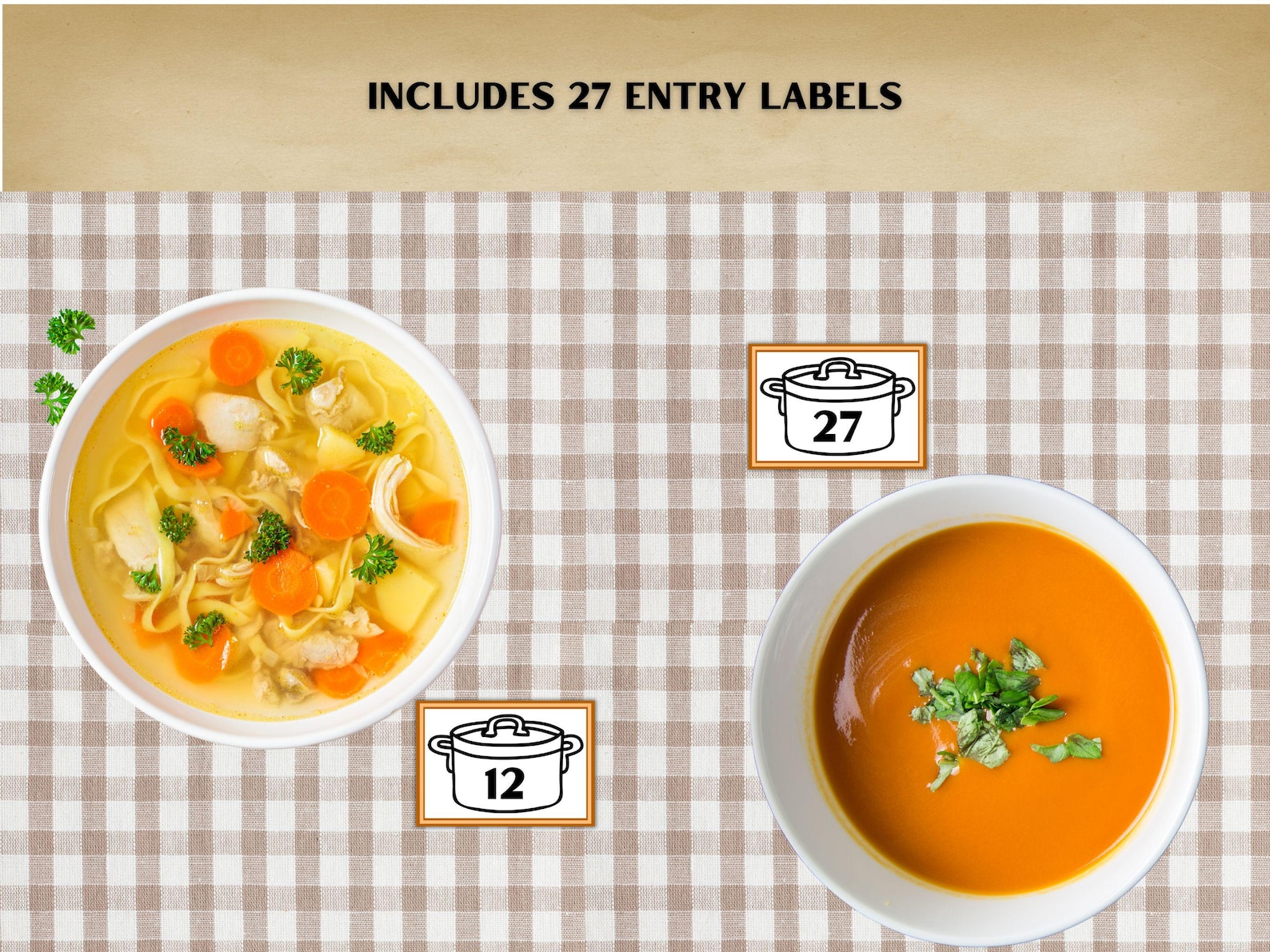 Soup Cook off Ballots, Souper Bowl Voting Cards, Soup Score Cards, Soup ...