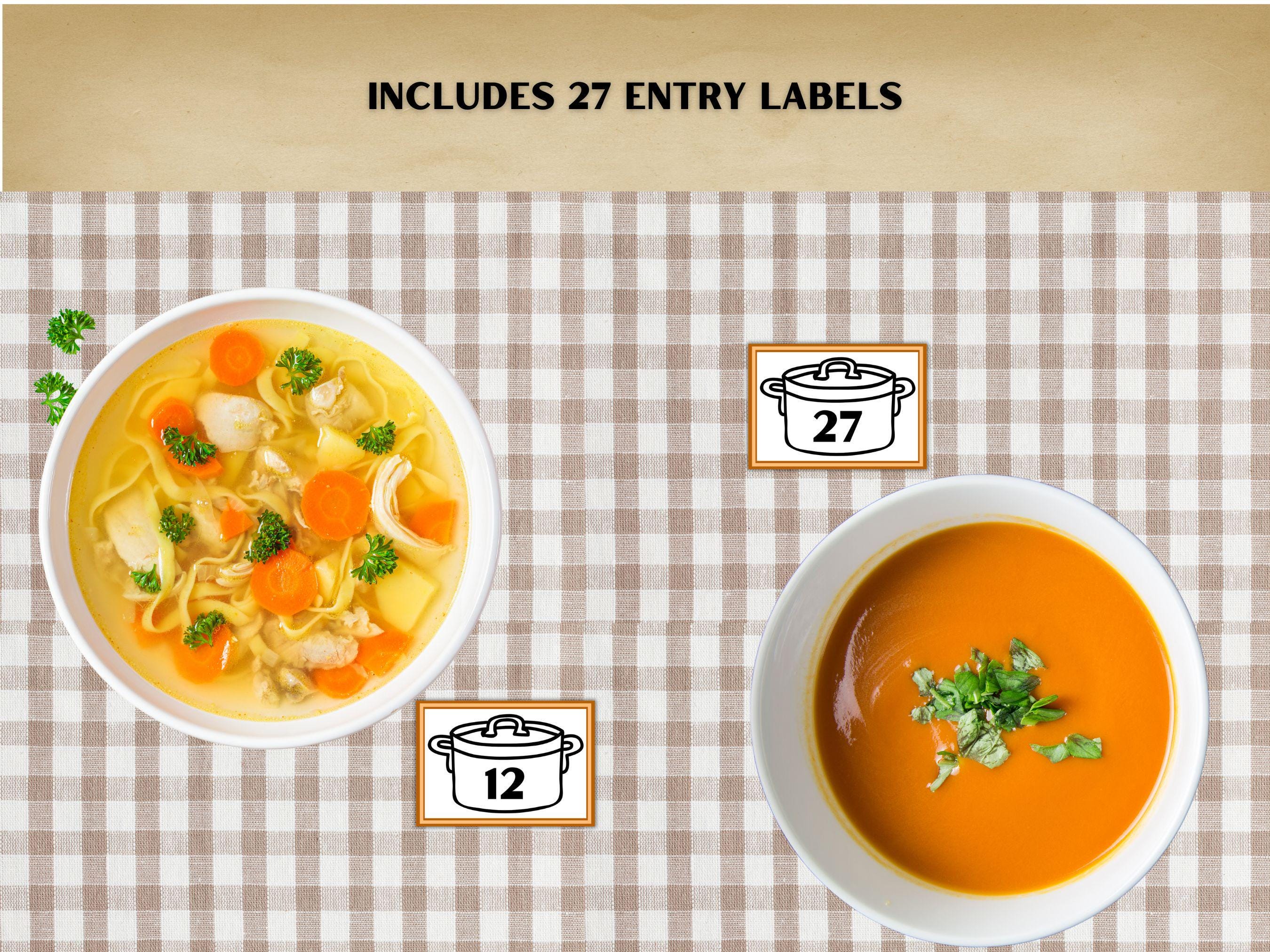 Soup Cook off Ballots, Souper Bowl Voting Cards, Soup Score Cards, Soup ...