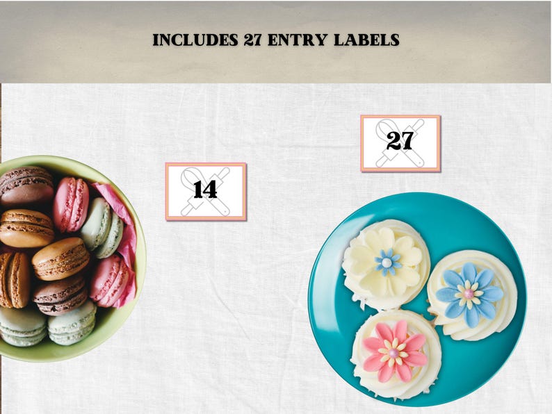 Dessert Bake-off Contest Kit, Baking Competition Voting Cards - Etsy