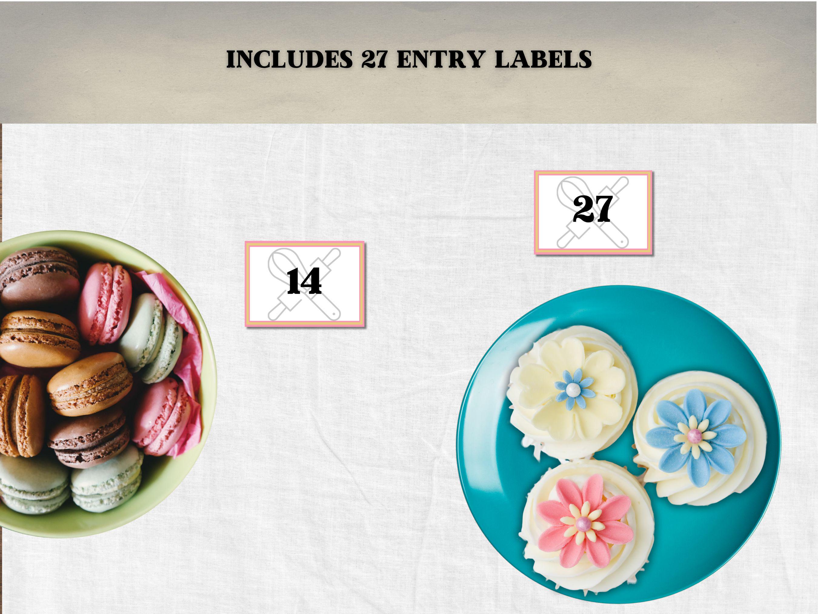 Dessert Bake-off Contest Kit, Baking Competition Voting Cards - Etsy