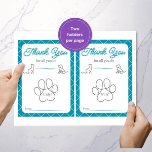 Vet Tech Appreciation Gift Card Holder, Veterinary Technician Week Gift ...