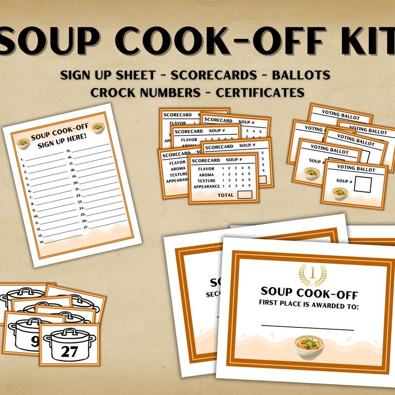 Soup Party Items - Etsy