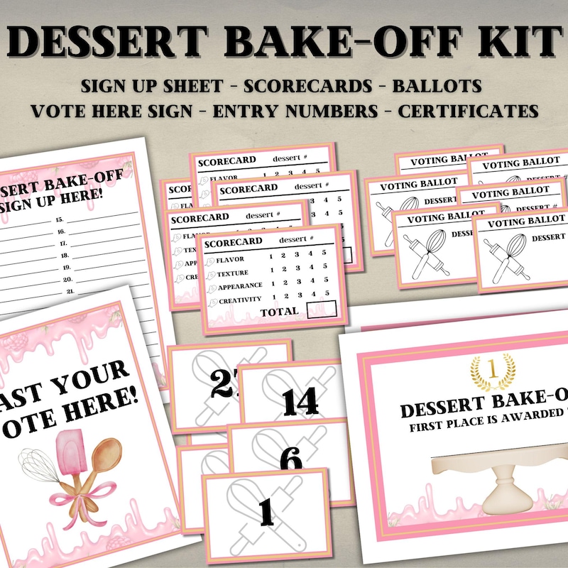 Bake off Score Cards - Etsy