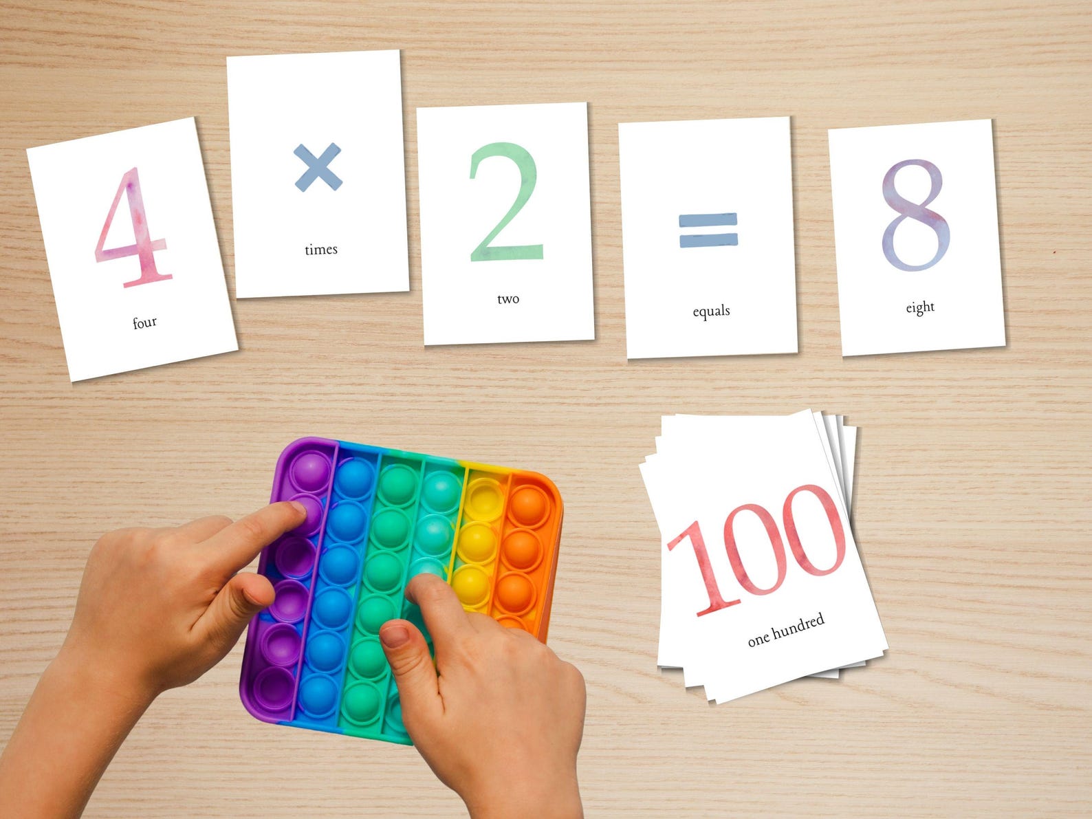 Number Flash Cards 1-100, Printable Flashcards for Kids - Etsy