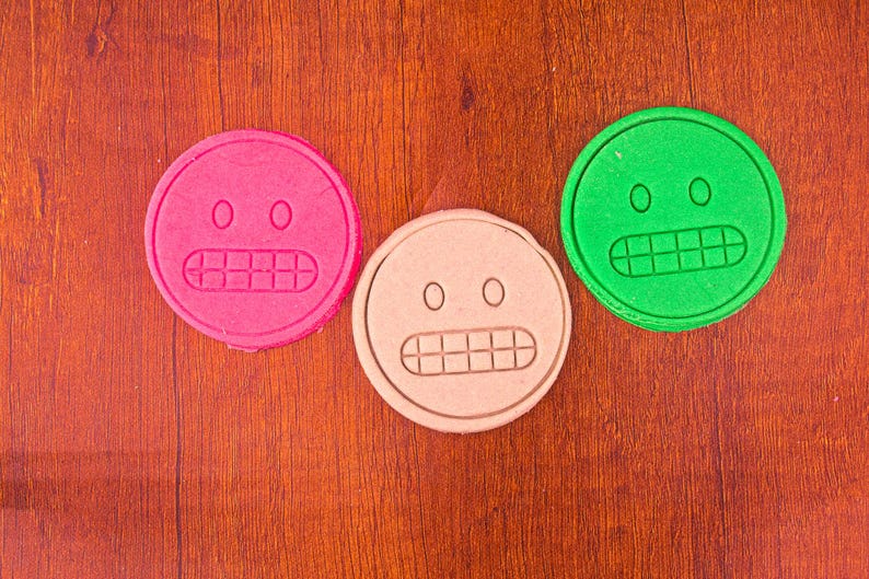 Grimacing Face Emoji Cookie Cutter – Create Fun and Original Cookies ...
