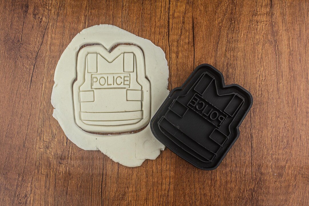 Police Vest Cookie Cutter - Safety Themed Cookie Cutter, Creative ...