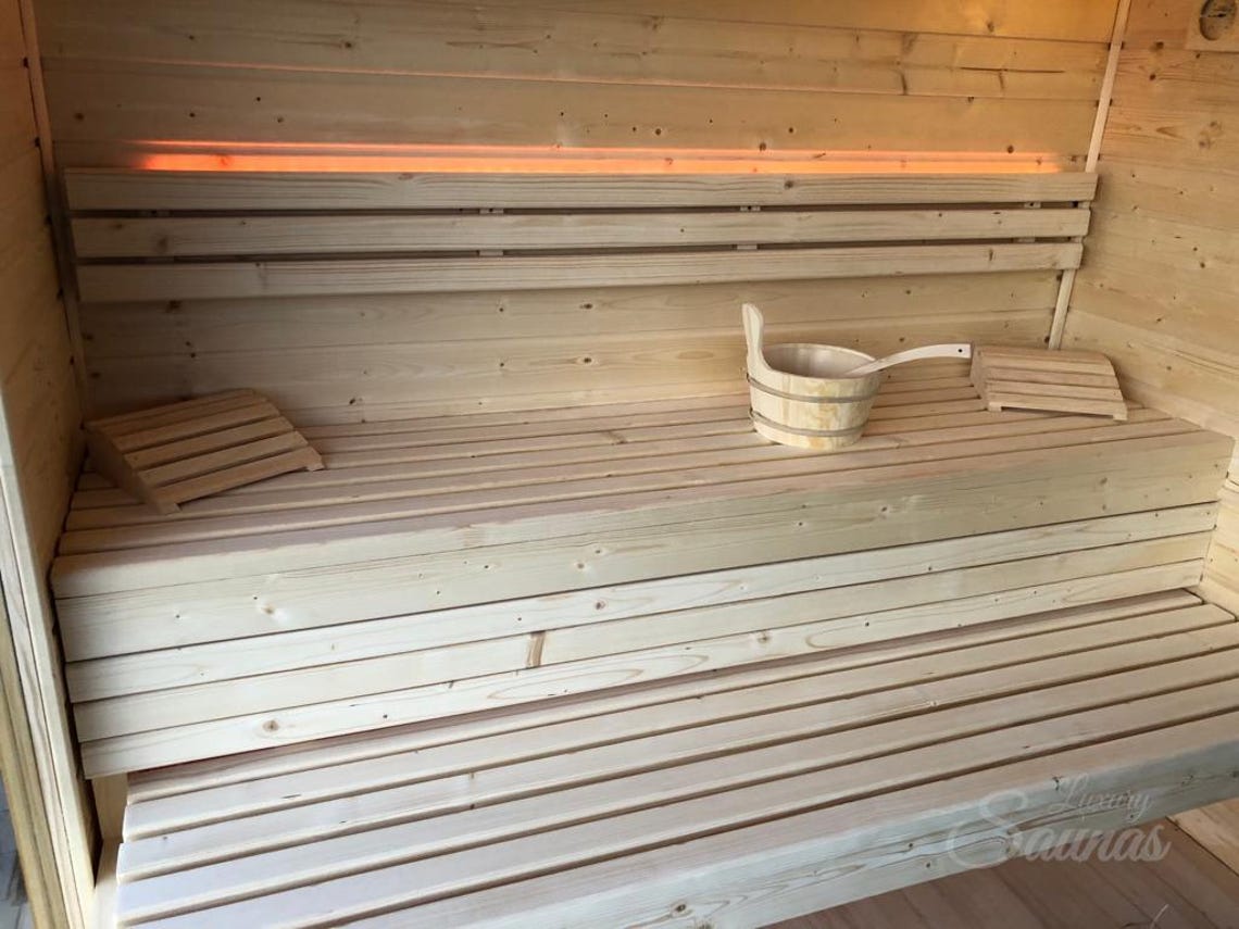 DIY Outdoor Sauna Woodworking Project, Material List, Plans. Easy to ...