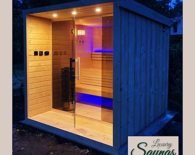 SAUNA BLUEPRINTS, 12x12ft /3.6x3.6m, DIY Construction Drawings for a ...