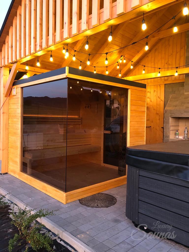 DIY Outdoor Sauna Woodworking Project, Material List, Plans. Easy to ...
