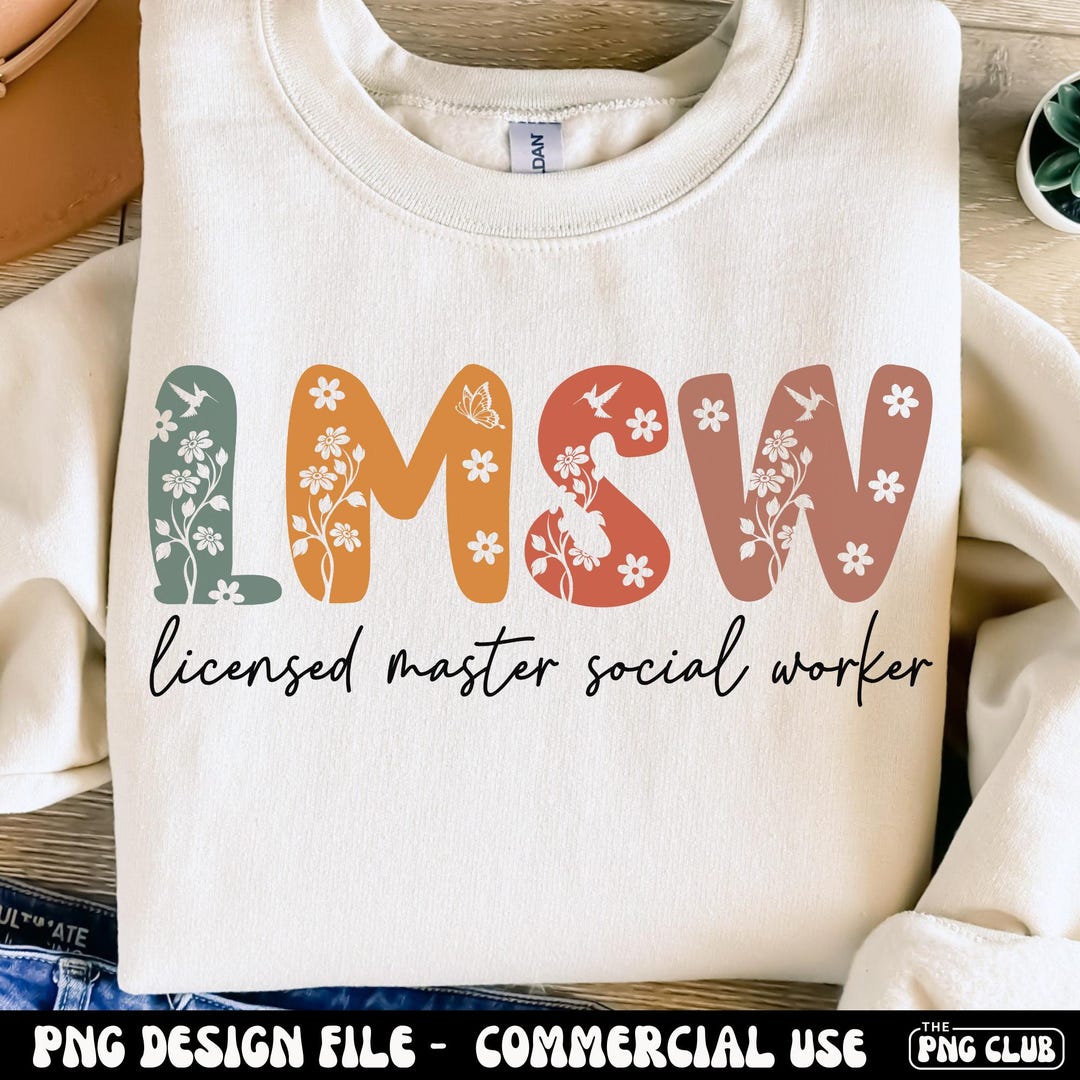 LMSW Png, Floral LMSW Png, Boho Social Worker Shirt Png Design, LMSW ...