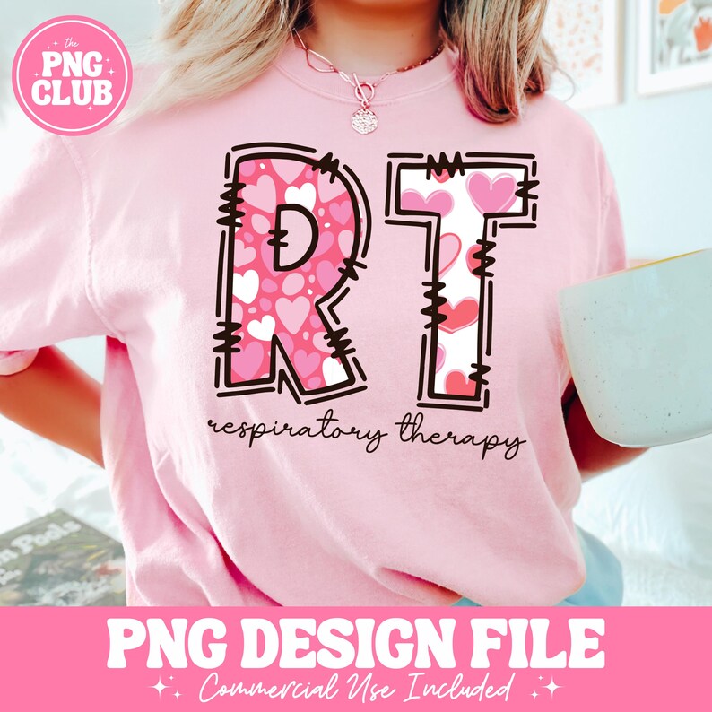 Respiratory Therapy Valentine’s Day PNG, Respiratory Therapist ...