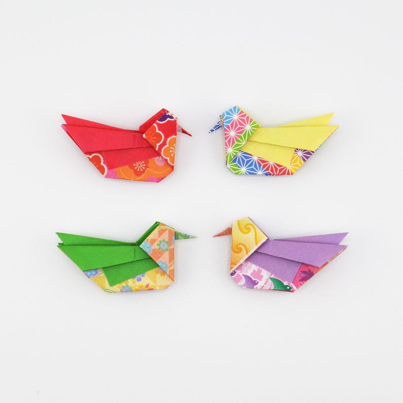 Origami Mandarin Ducks #4a - 15 Pieces, Small or Large, Handmade ...