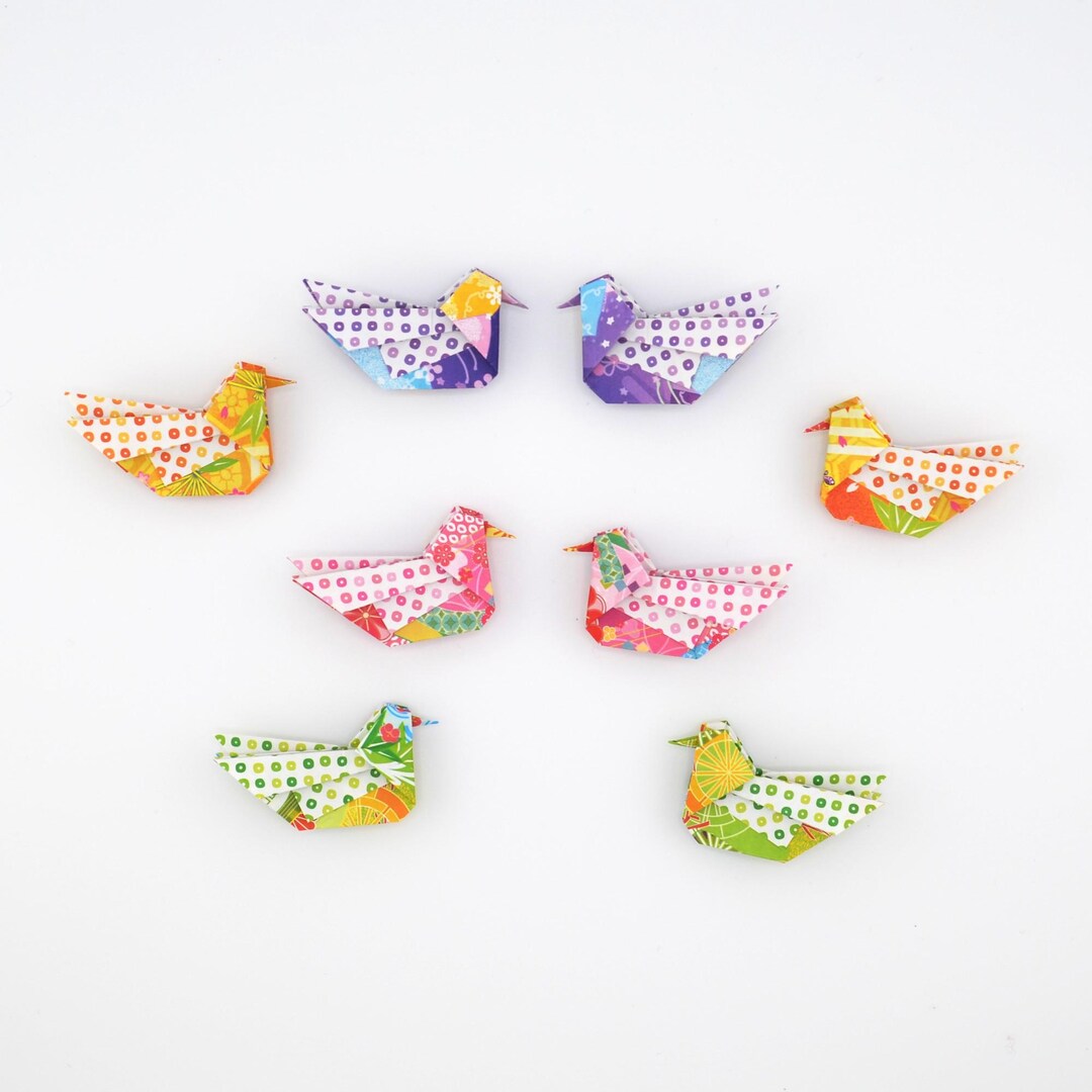 Origami Mandarin Ducks #6 - 8 Pieces, Small or Large, Handmade Japanese ...