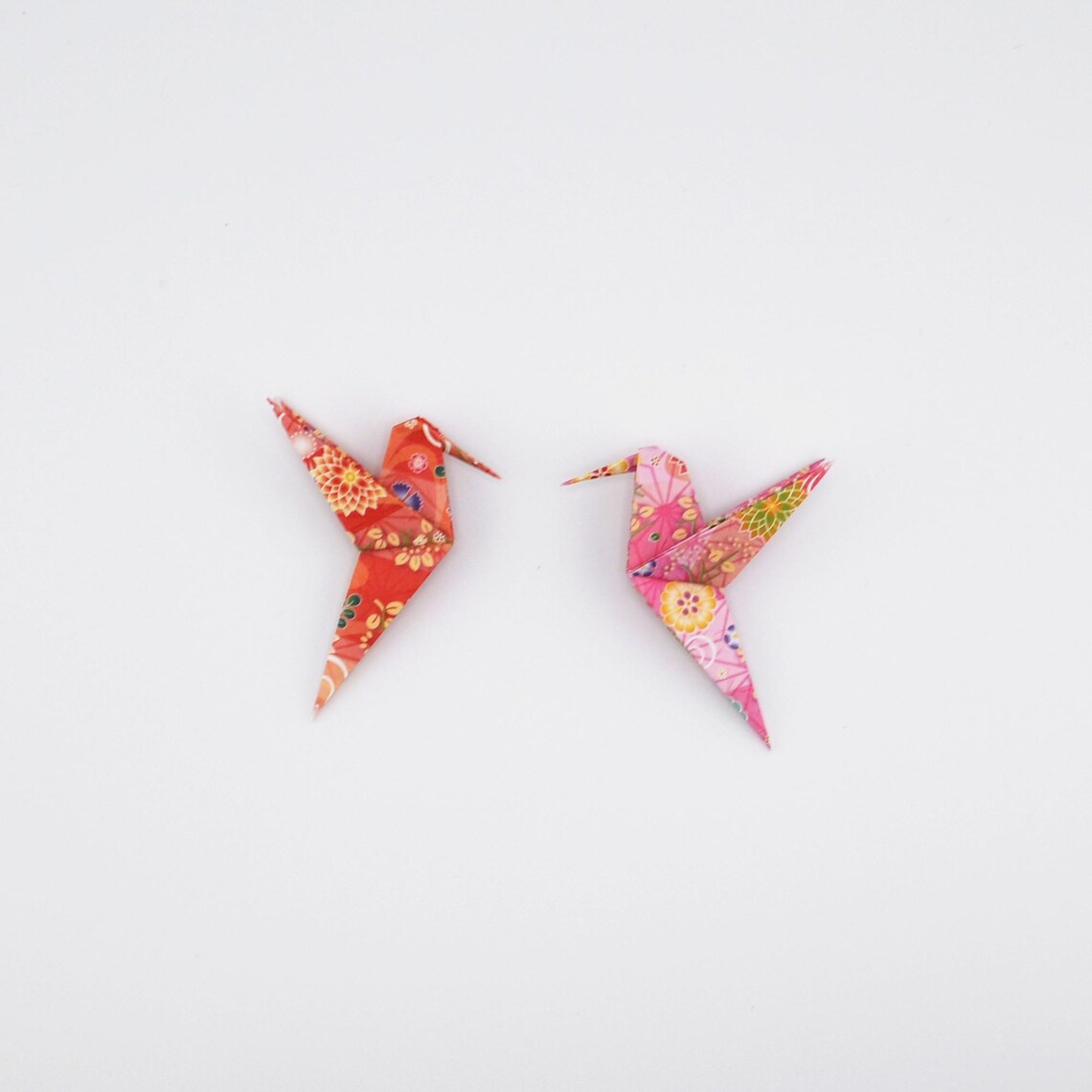 Origami Hummingbirds #5 - 8 Pieces, Small or Large, Handmade Japanese ...