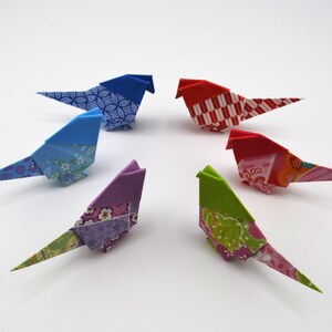 Origami Sitting Birds #4a - 15 Pieces, Small or Large, Handmade ...