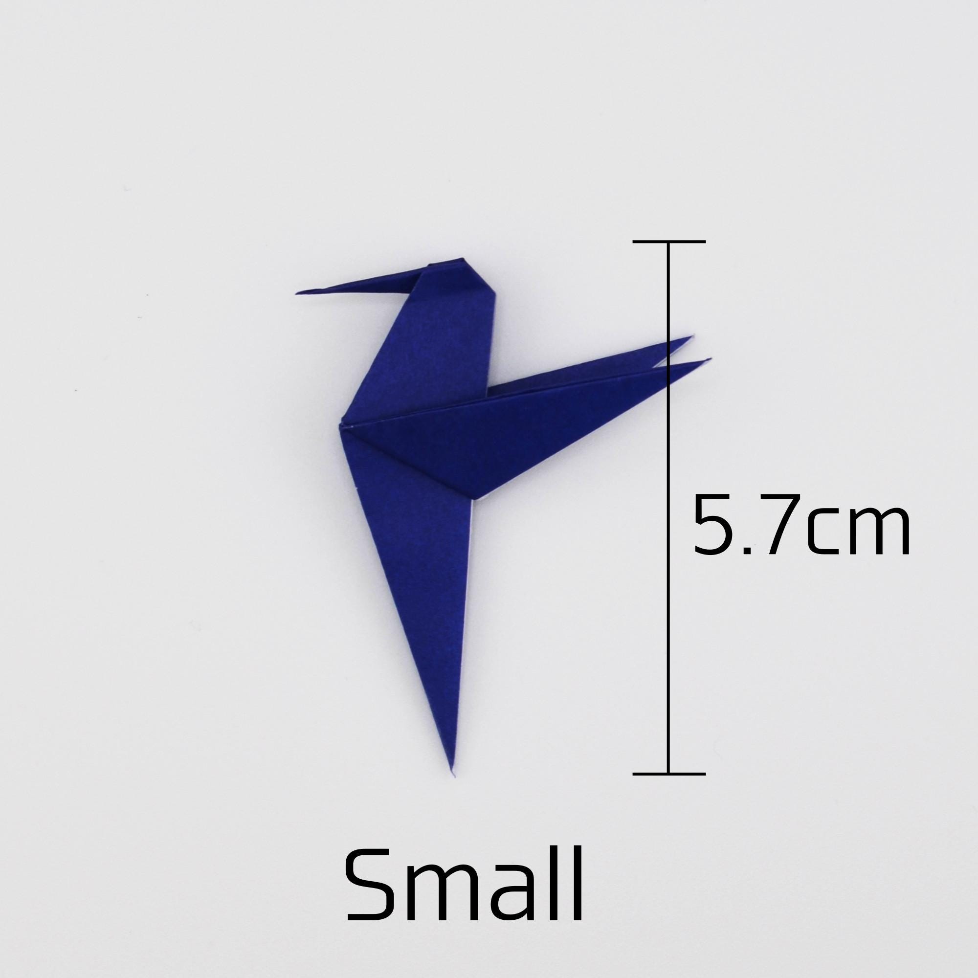 Origami Hummingbirds #5 - 8 Pieces, Small or Large, Handmade Japanese ...