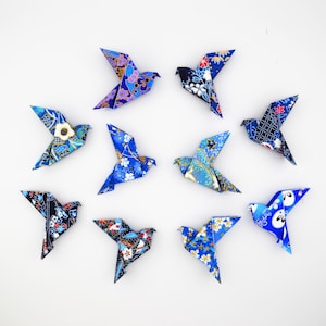 Origami Flying Birds #3 - 10 Pieces, Medium or Large, Handmade Japanese ...