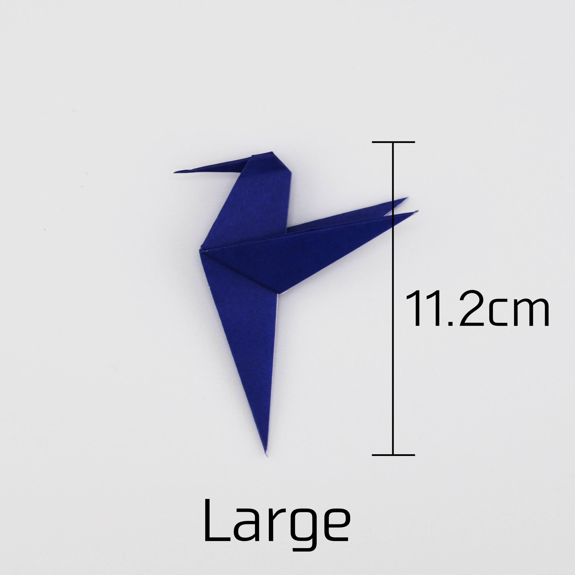 Origami Hummingbirds #5 - 8 Pieces, Small or Large, Handmade Japanese ...