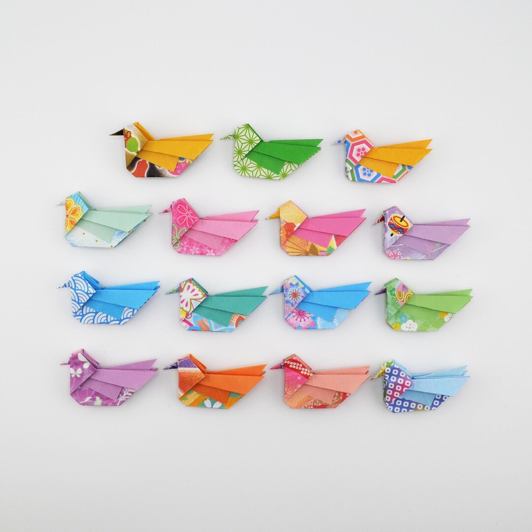 Origami Mandarin Ducks #4b - 15 Pieces, Small or Large, Handmade ...