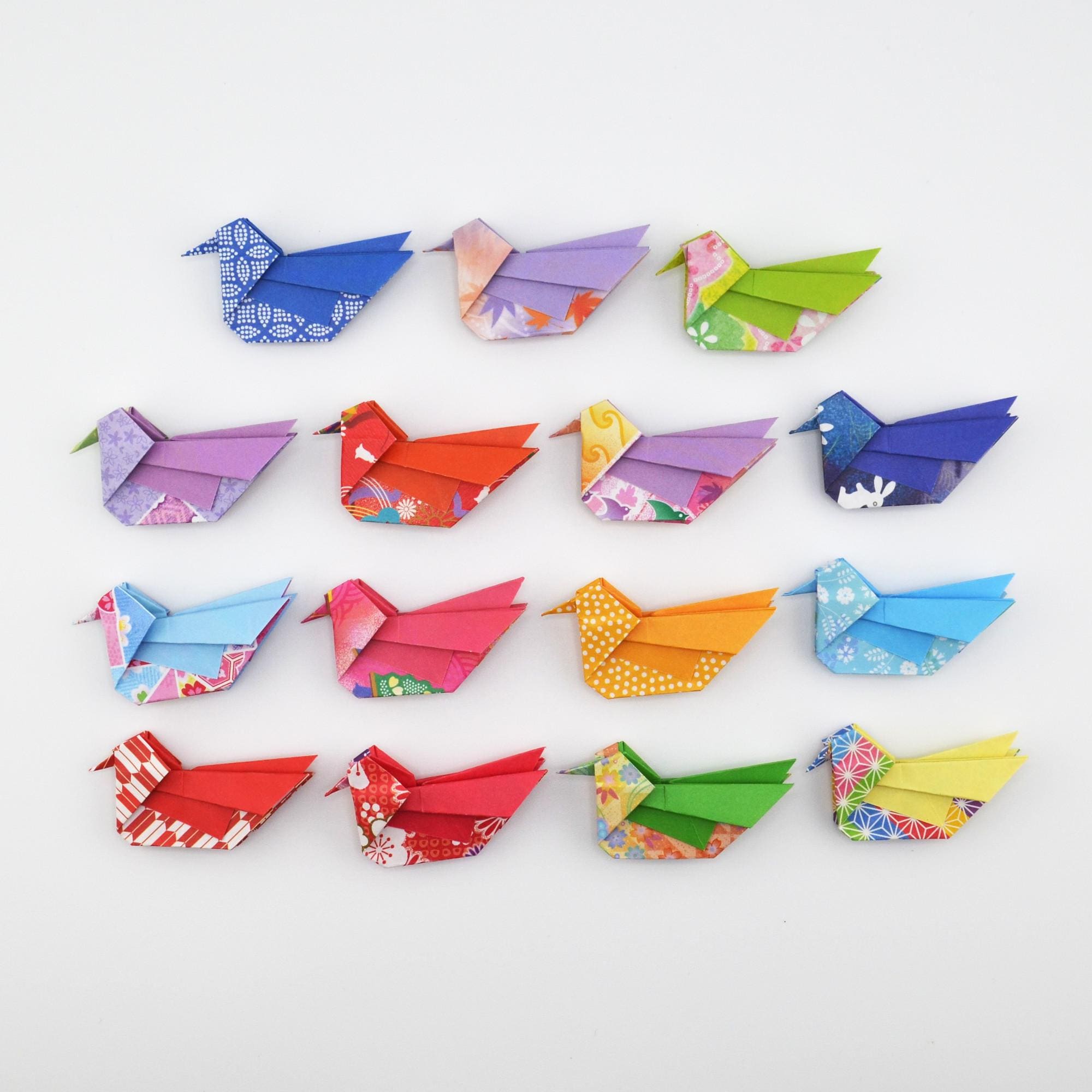 Origami Mandarin Ducks #4a - 15 Pieces, Small or Large, Handmade ...