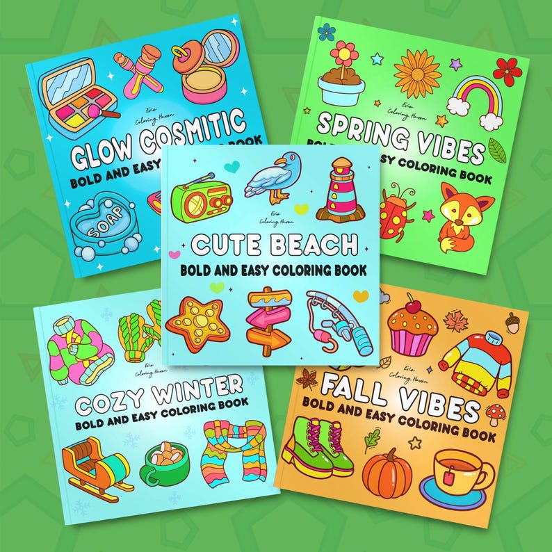3000+ Bold and Easy Coloring Pages Mega Bundle, Coloring Book Bundle ...