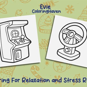 Cute & Groovy Coloring Book, Bold and Easy Coloring Pages for Kids, Fun ...