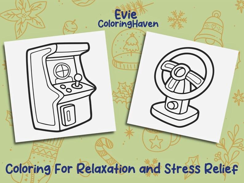 Cute & Groovy Coloring Book, Bold and Easy Coloring Pages for Kids, Fun ...