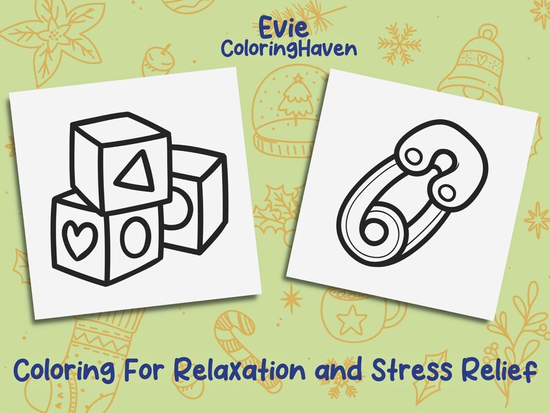 Cute & Groovy Coloring Book, Bold and Easy Coloring Pages for Kids, Fun ...