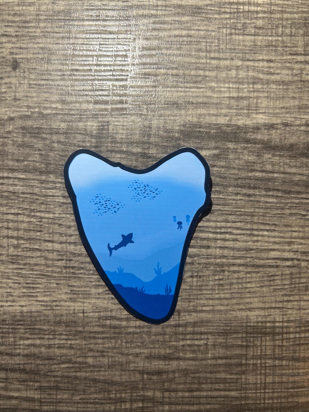 Glossy Shark Tooth Sticker - Etsy