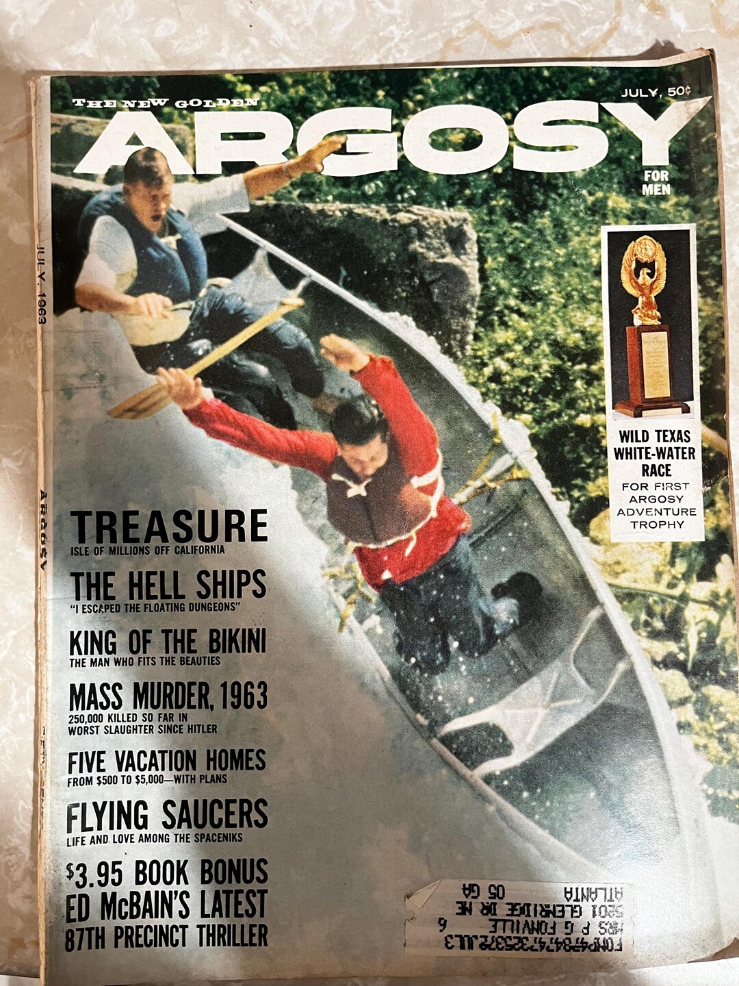 Argosy Magazine the New Golden for Men: July 1963 - Etsy