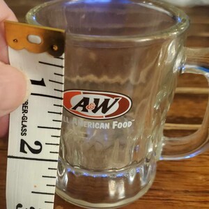 Vintage A&W Root Beer Glass Mug - Baby Size - Etsy