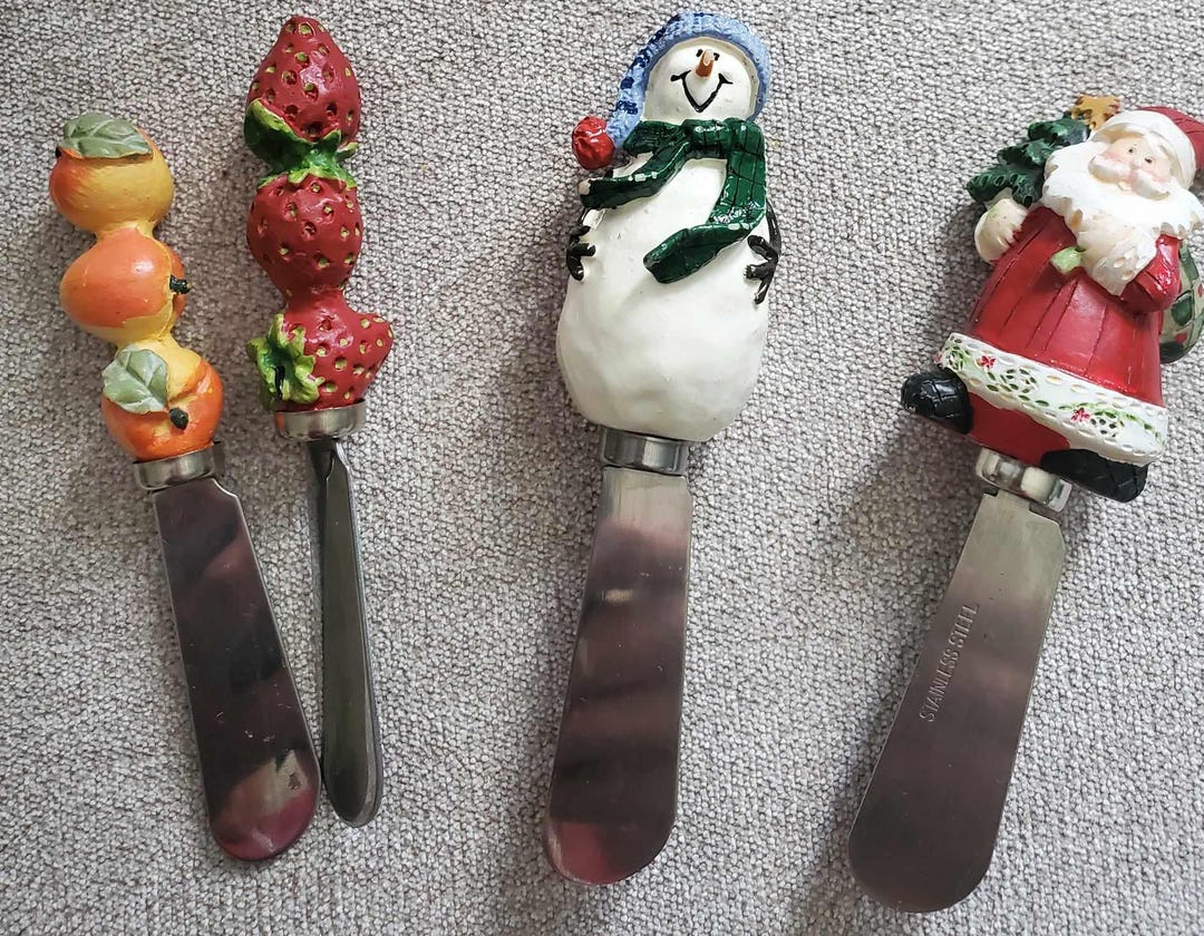Holiday and Fruit Cheese Spreaders Set of 4. Shipping is Included in ...