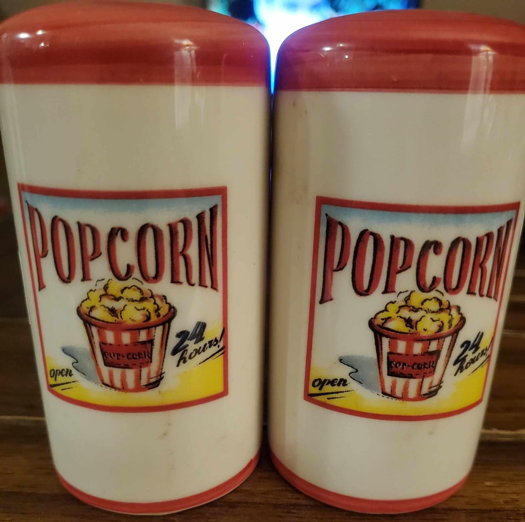 Tabletop Gallery Ceramic Popcorn Seasoning Shakers Set of 2 - Etsy