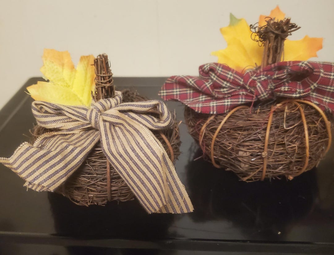 Rustic Twig Pumpkins - Etsy