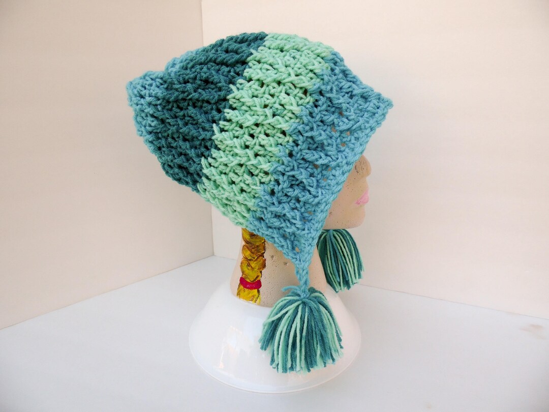 Slouchy Winter Tam Snow Bunny Hat, Frosty Swirl Vines Hat, Sweet Rolls ...