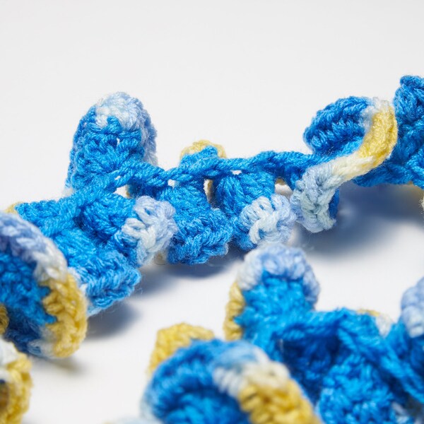 Ruffle Crochet Scarf - Etsy
