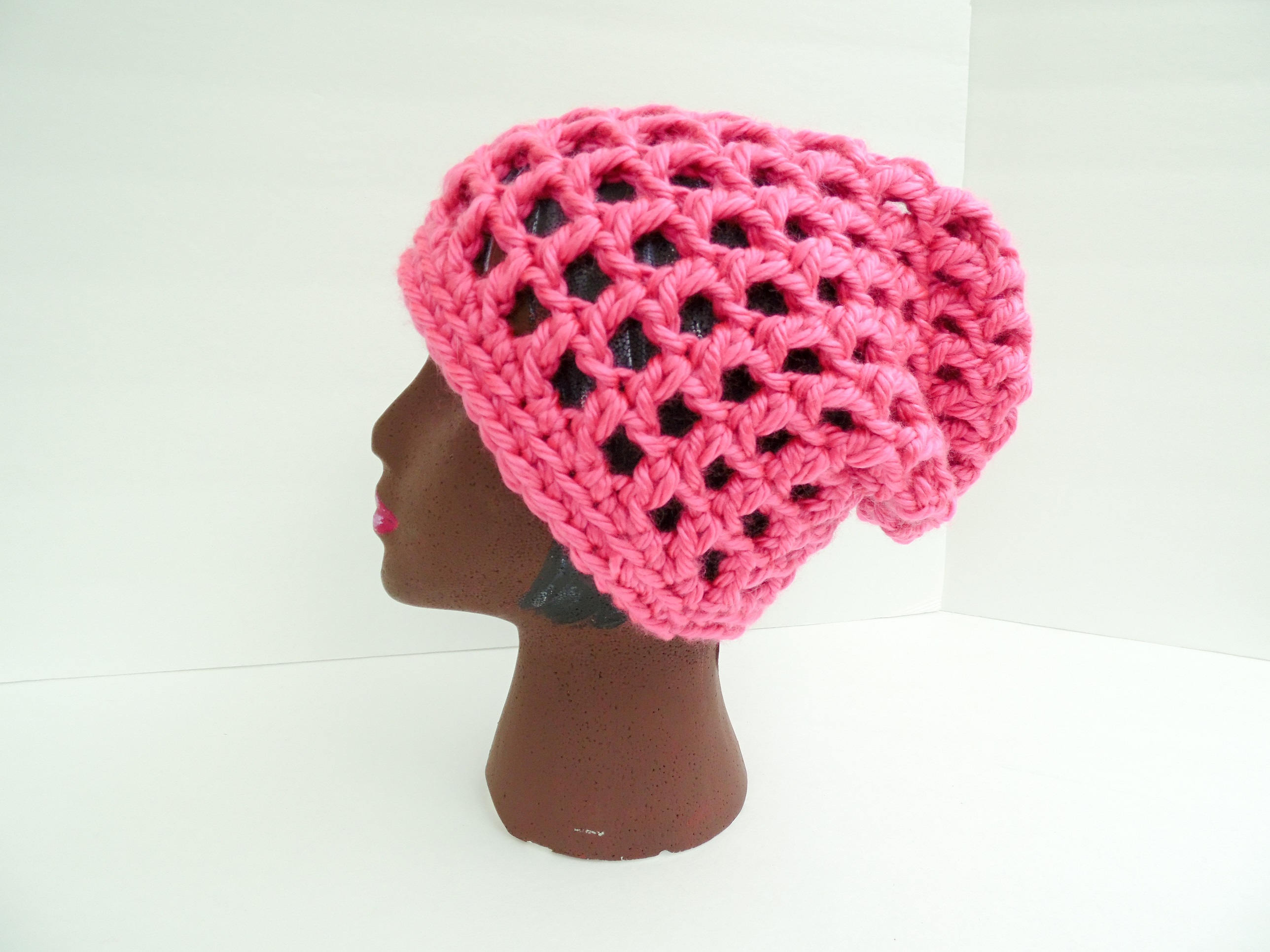 Funky Hat, Waffle Cone Slouchy Hat, Honolulu Pink, Smurf Hat, Chemo ...